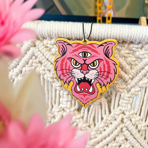 Neon Tiger Air Freshener - Naked Eye Studio